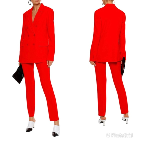 Tibi | Pants & Jumpsuits | Tibi Red Casual Pant | Poshmark